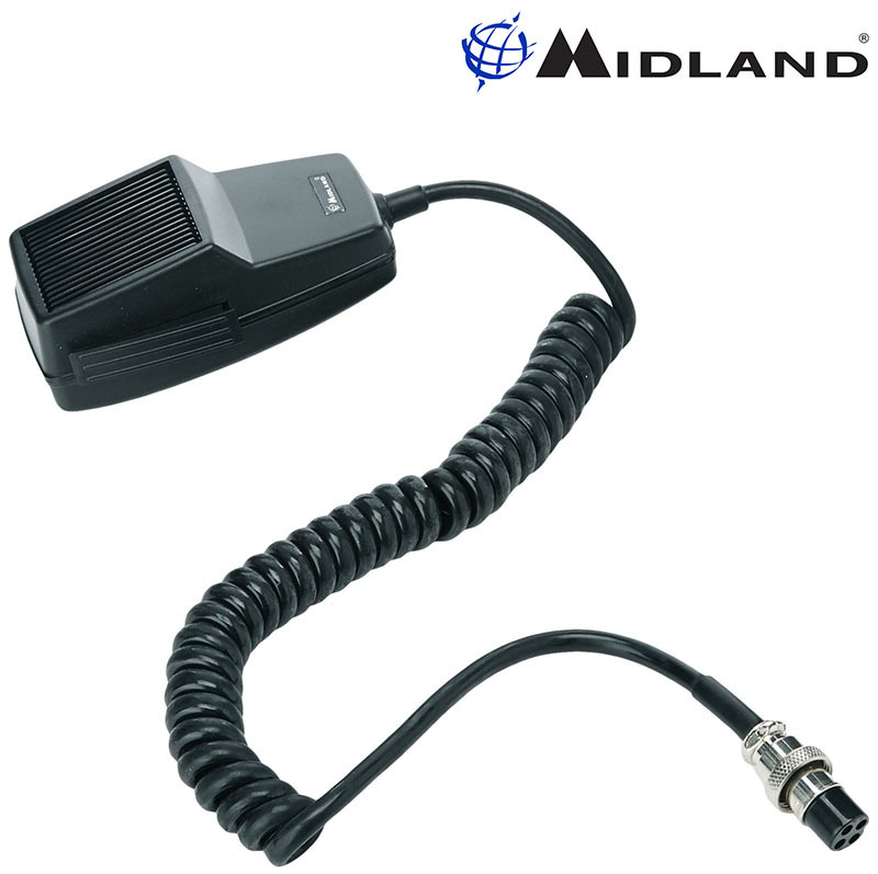 Microfono cb a 4 pin Midland color nero