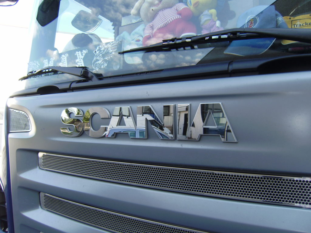 Scritta in acciaio inox Scania nuova R streamline